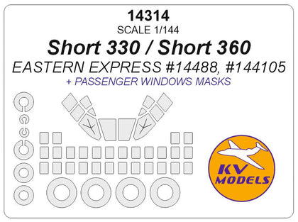 KVモデル 14314 1/144 Short 330 / Short 360 (イースタンエクスプレス) with passenger w ...