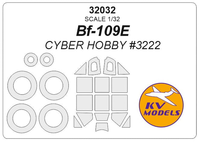 KVモデル 32032 1/32 Bf-109E (サイバーホビー #3222) + ホイール キャノピーマスキングシート – ホビーショップ ...