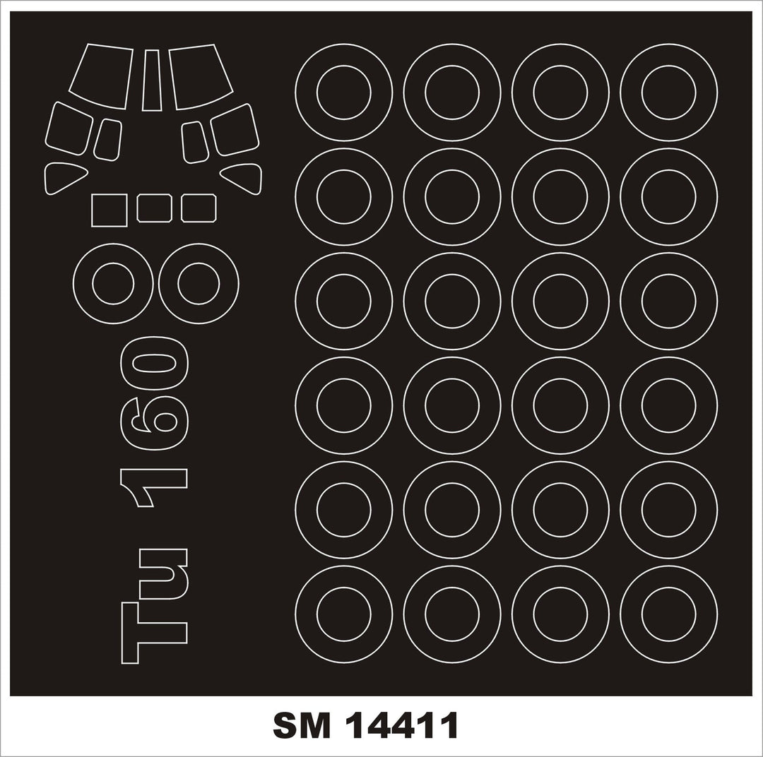 モンテックス SM14411 1/144 Tu-160(ズベズダ用) ミニマスク – ホビーショップ レギュラス